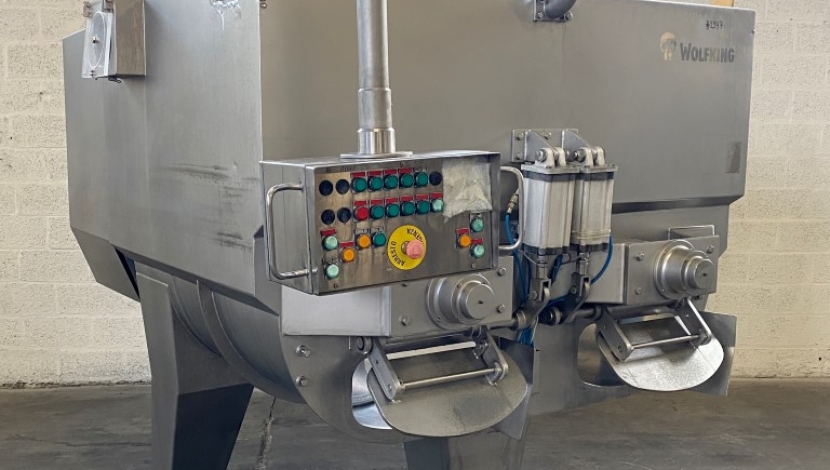 Wolfking twin shaft paddle vacuum mixer Type TSMV 1000